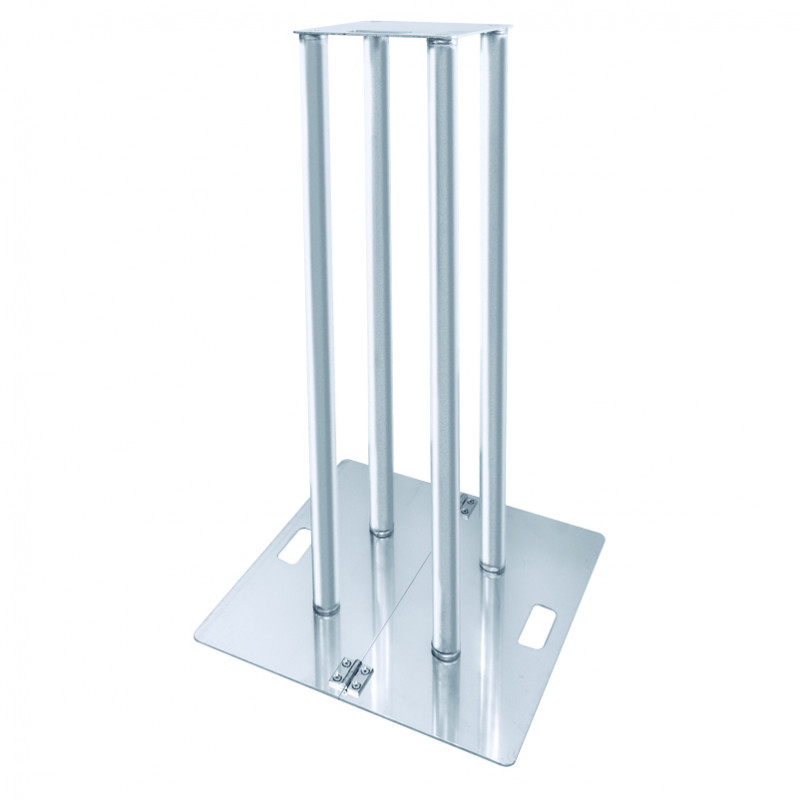 Aluminium Totem Set With White Lycra 1m - BST Distribution