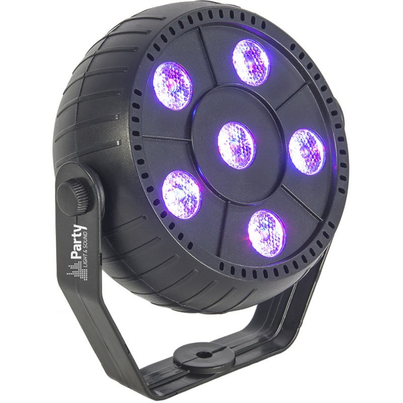 LED Par Can 6x 1.5W RGB 3-in-1 - BST Distribution