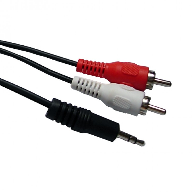 Nickel-Plated Jack / RCA Audio Lead 1.50m - BST Distribution