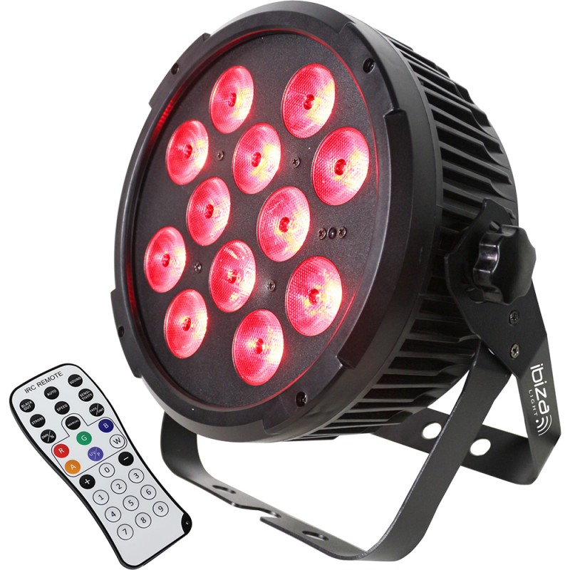 DMX-controlled LED PAR 12 x 12 W RGBWA+UV 6-in-1 - BST Distribution