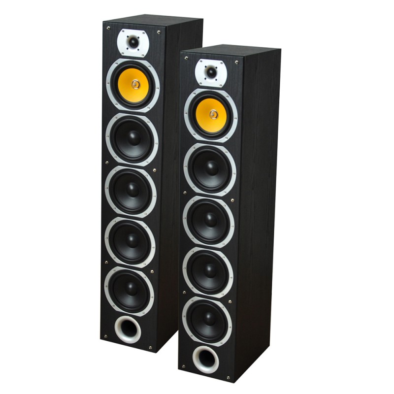 4-Way Hifi Column Speakers - Black - BST Distribution